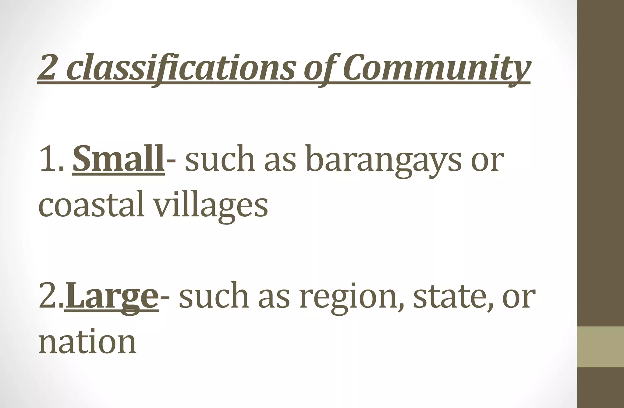 Definition of Community | PPTX