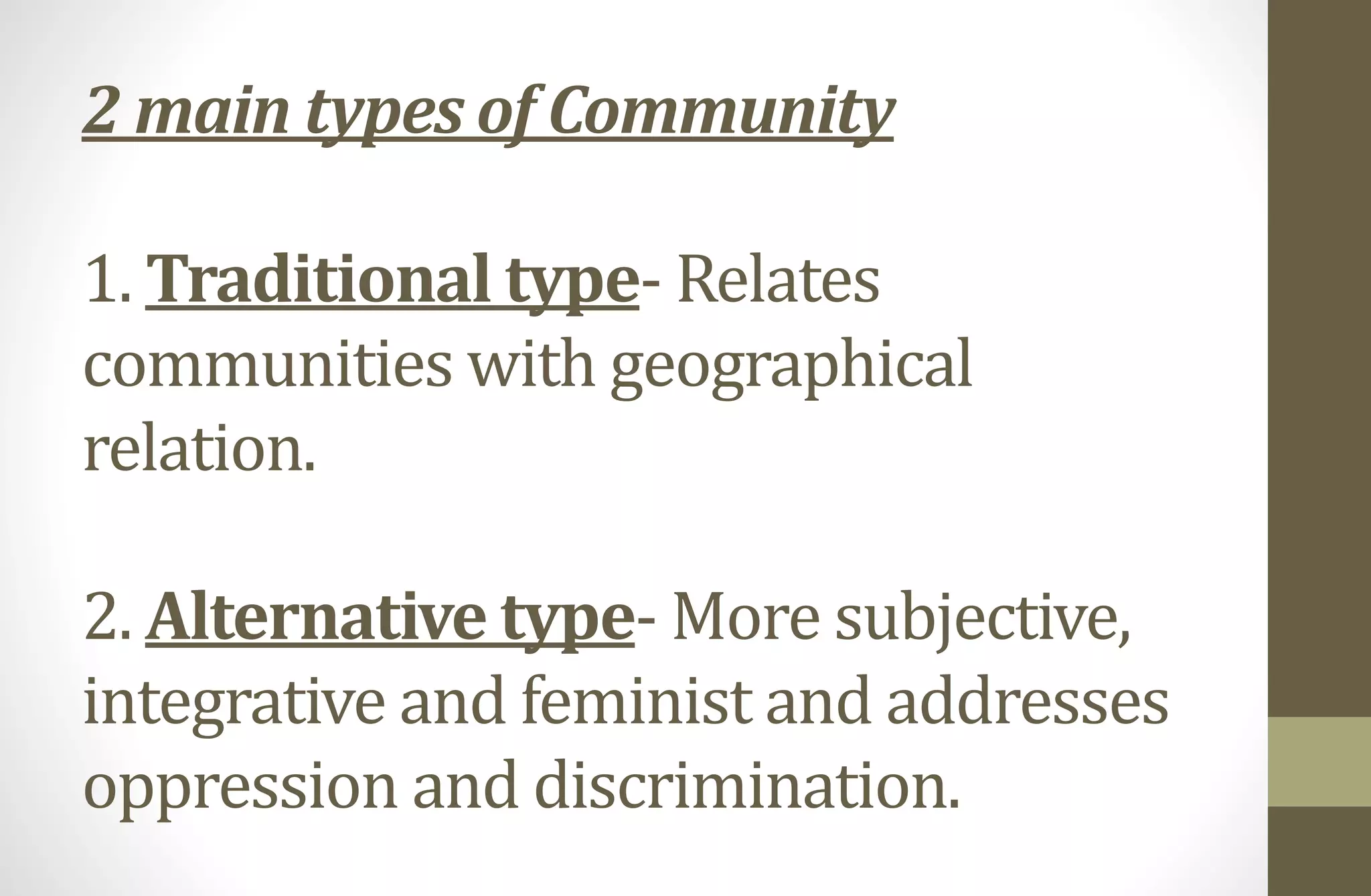 Definition of Community | PPTX