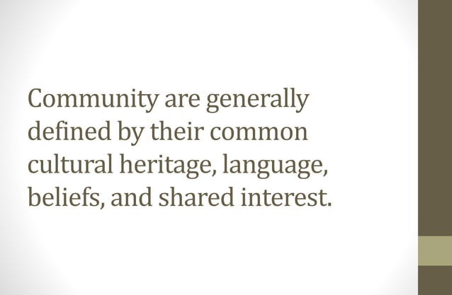 Definition of Community | PPTX