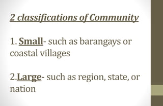 Definition of Community | PPTX