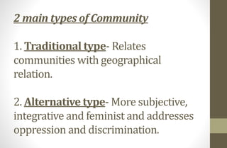 Definition of Community | PPTX