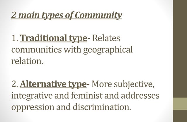 Definition of Community | PPTX