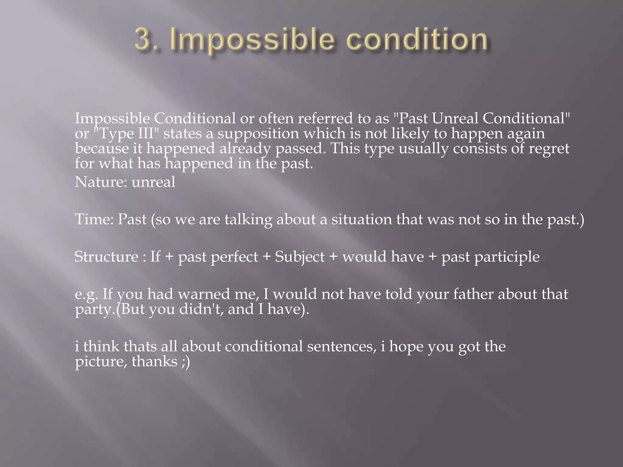 Definition of conditional | PPTX