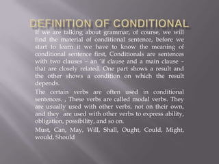Definition of conditional | PPTX