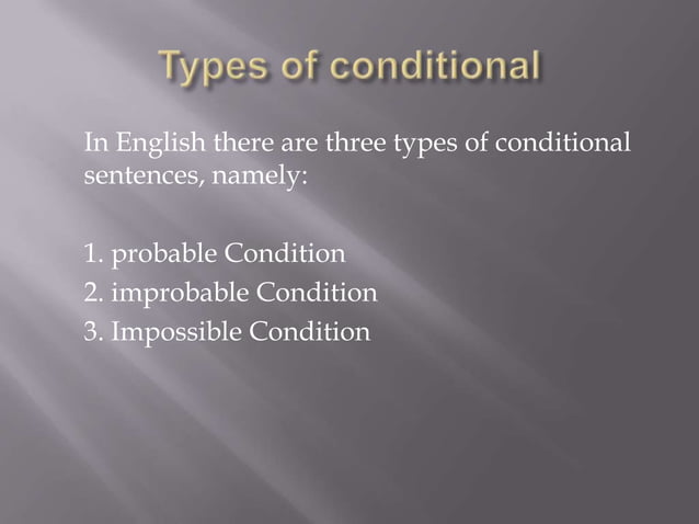 Definition of conditional | PPTX