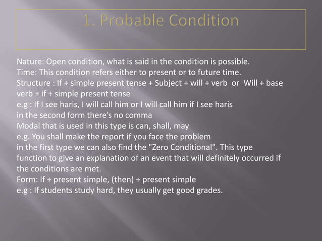 Definition of conditional | PPTX