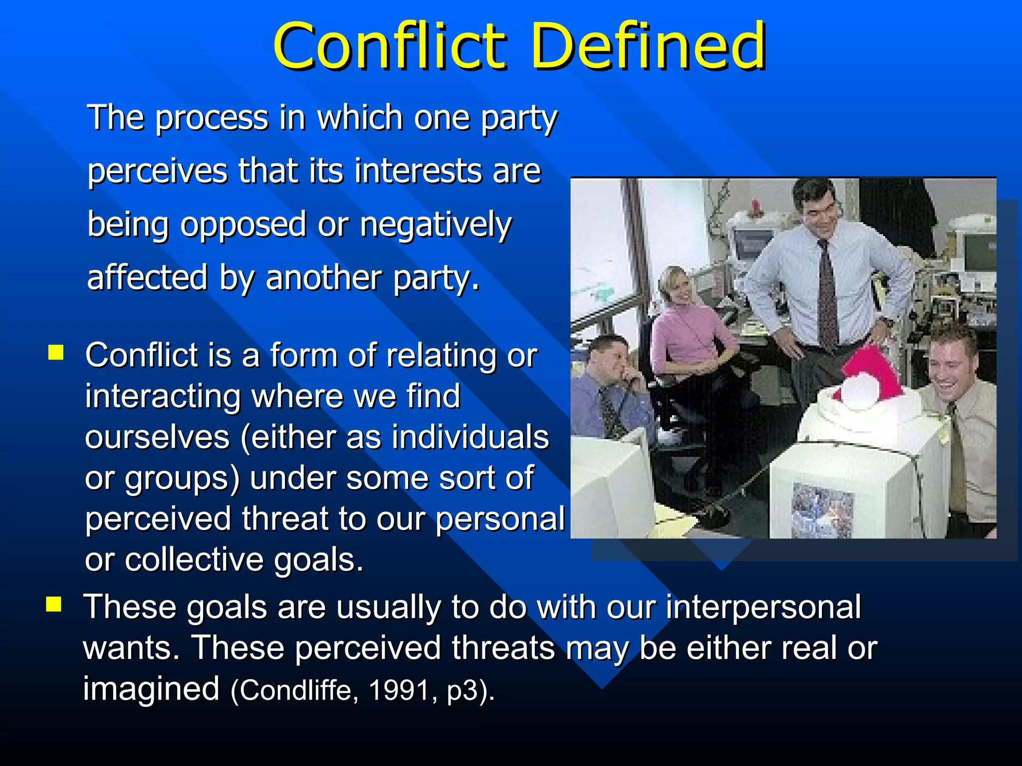 Definition Of Conflict | PPT