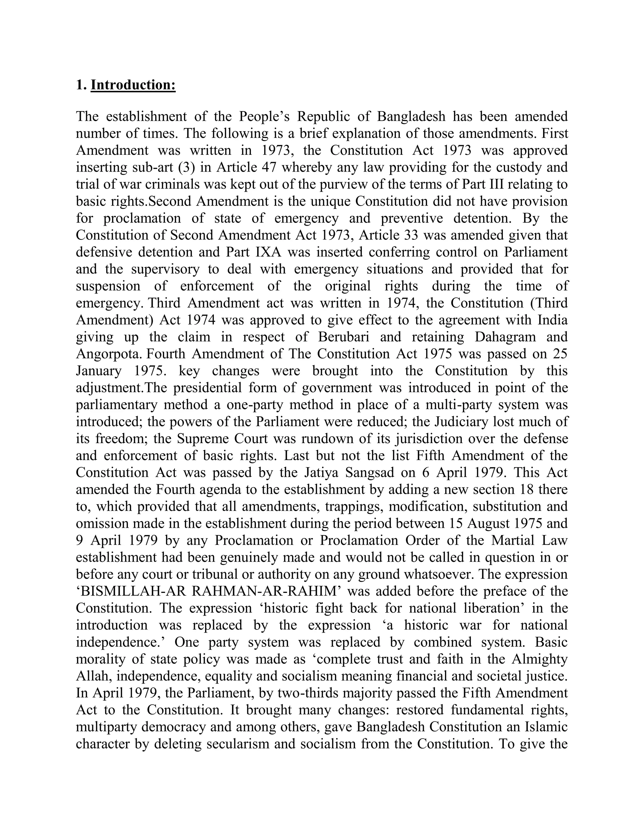 Definition of constitution and fifth amendment | DOCX