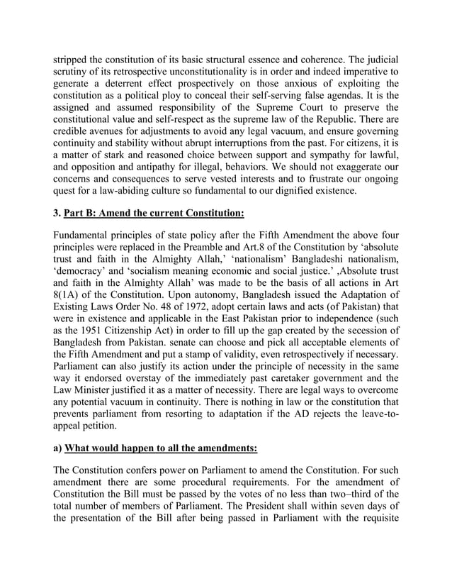 Definition of constitution and fifth amendment