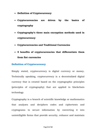 Definition of Cryptocurrency | PDF | Computing | Technology & Computing