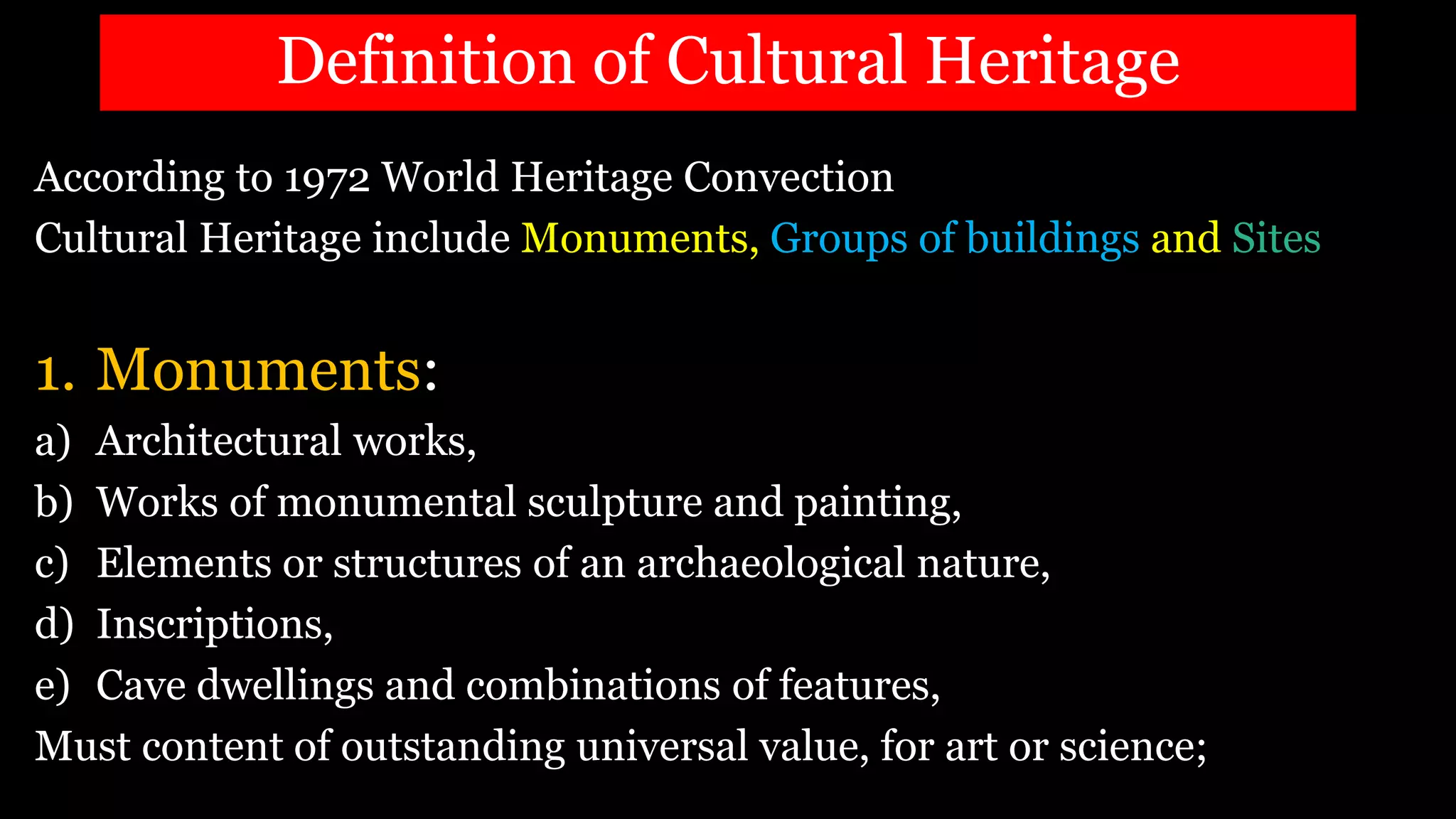 Definition of Cultural Property and Types.pptx | Antiquing and Antiques ...