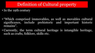 Definition of Cultural Property and Types.pptx