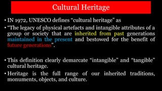 Definition of Cultural Property and Types.pptx | Antiquing and Antiques ...