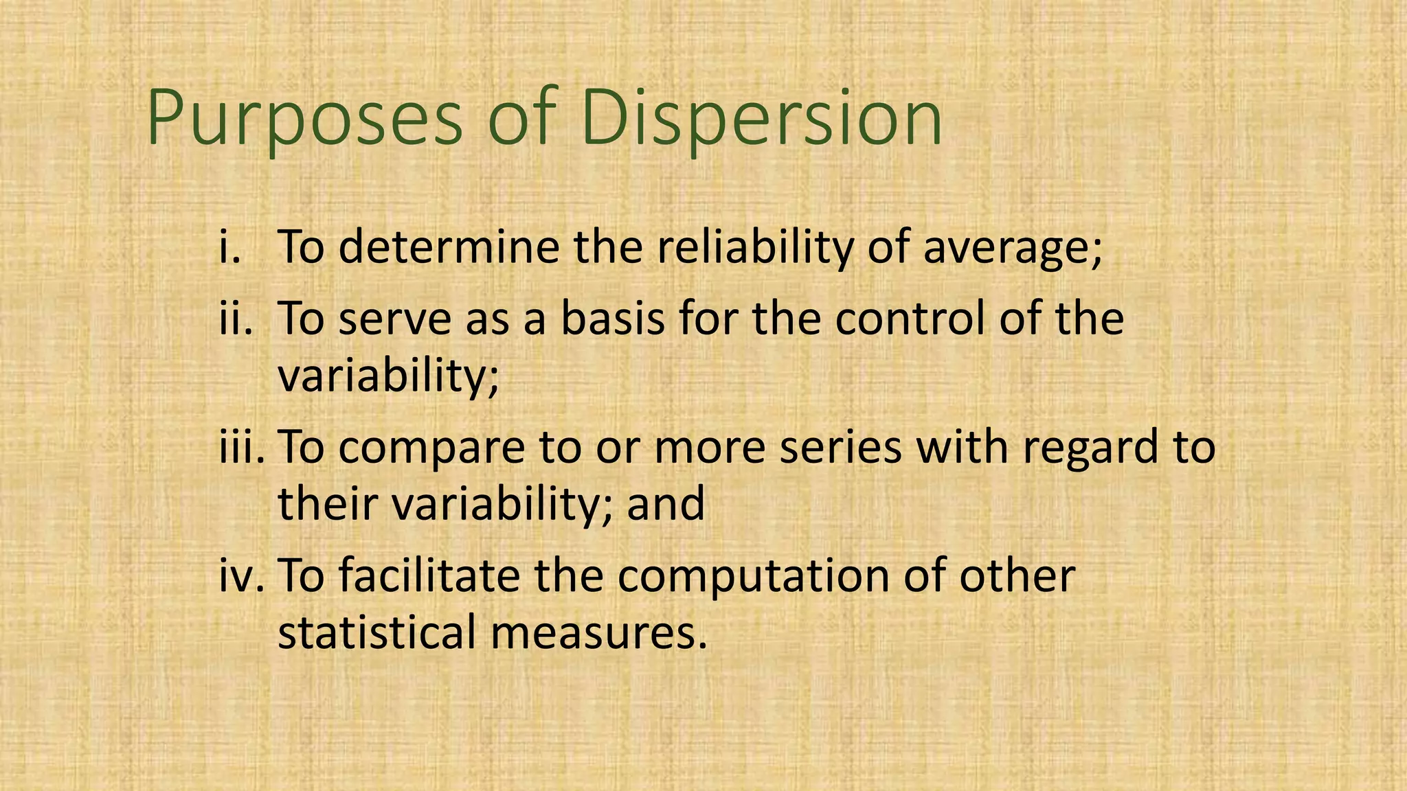 Definition of dispersion | PPTX