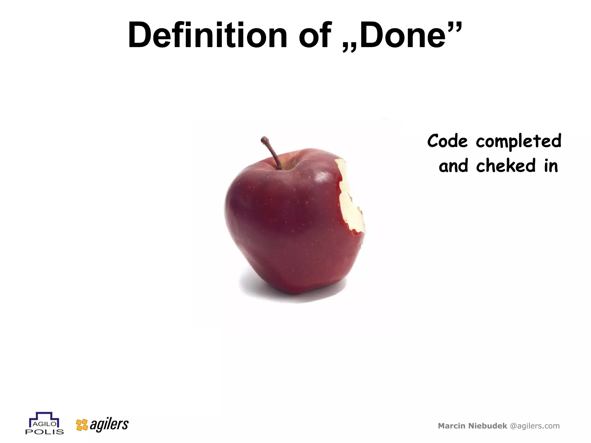 Definition of Done | ODP