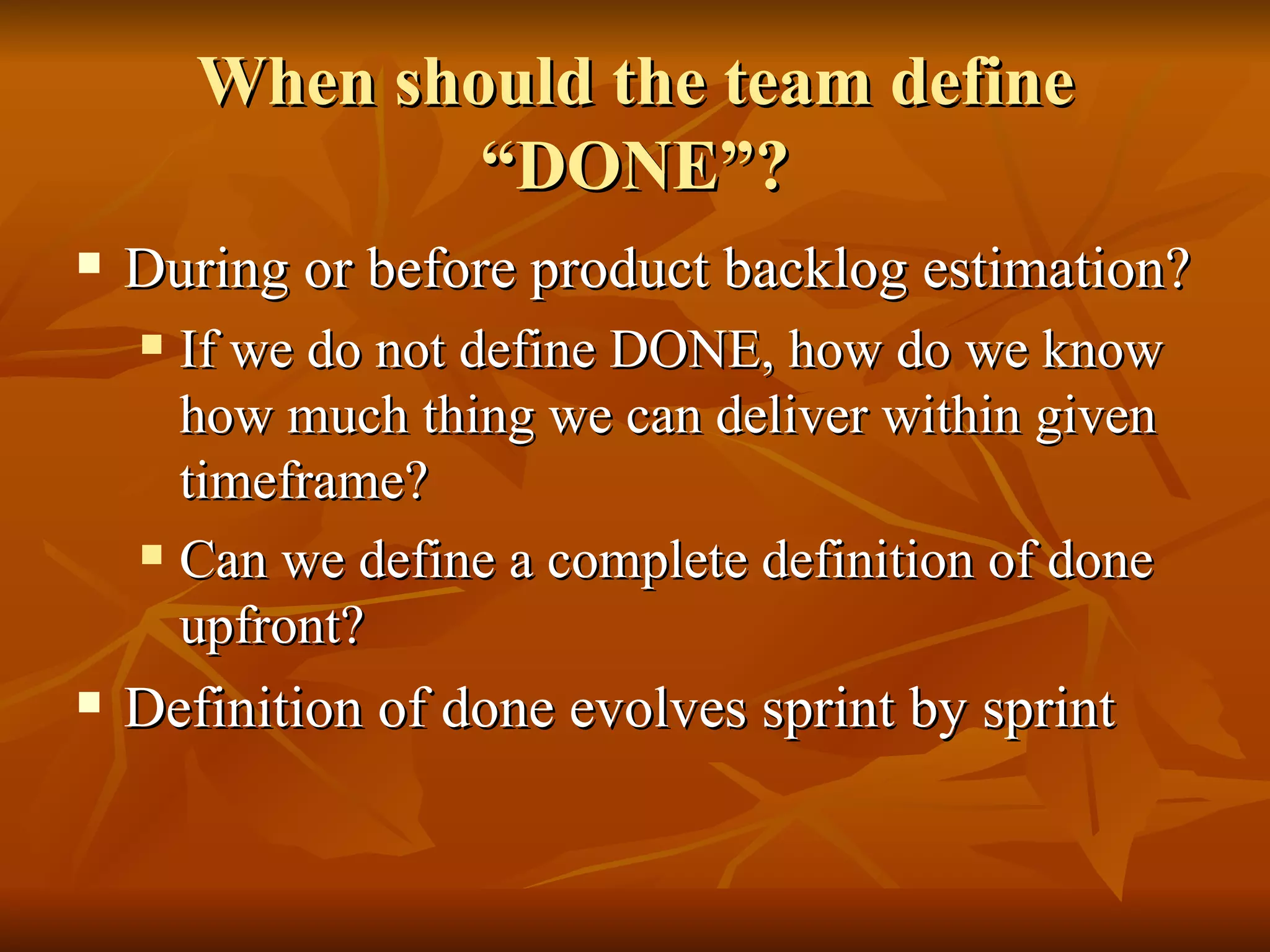 Definition Of Done | PPT