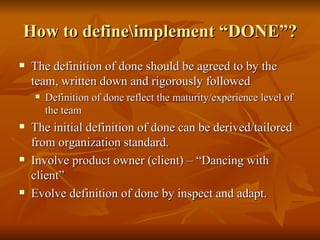 Definition Of Done | PPT