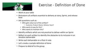 Definition of done training | PPTX