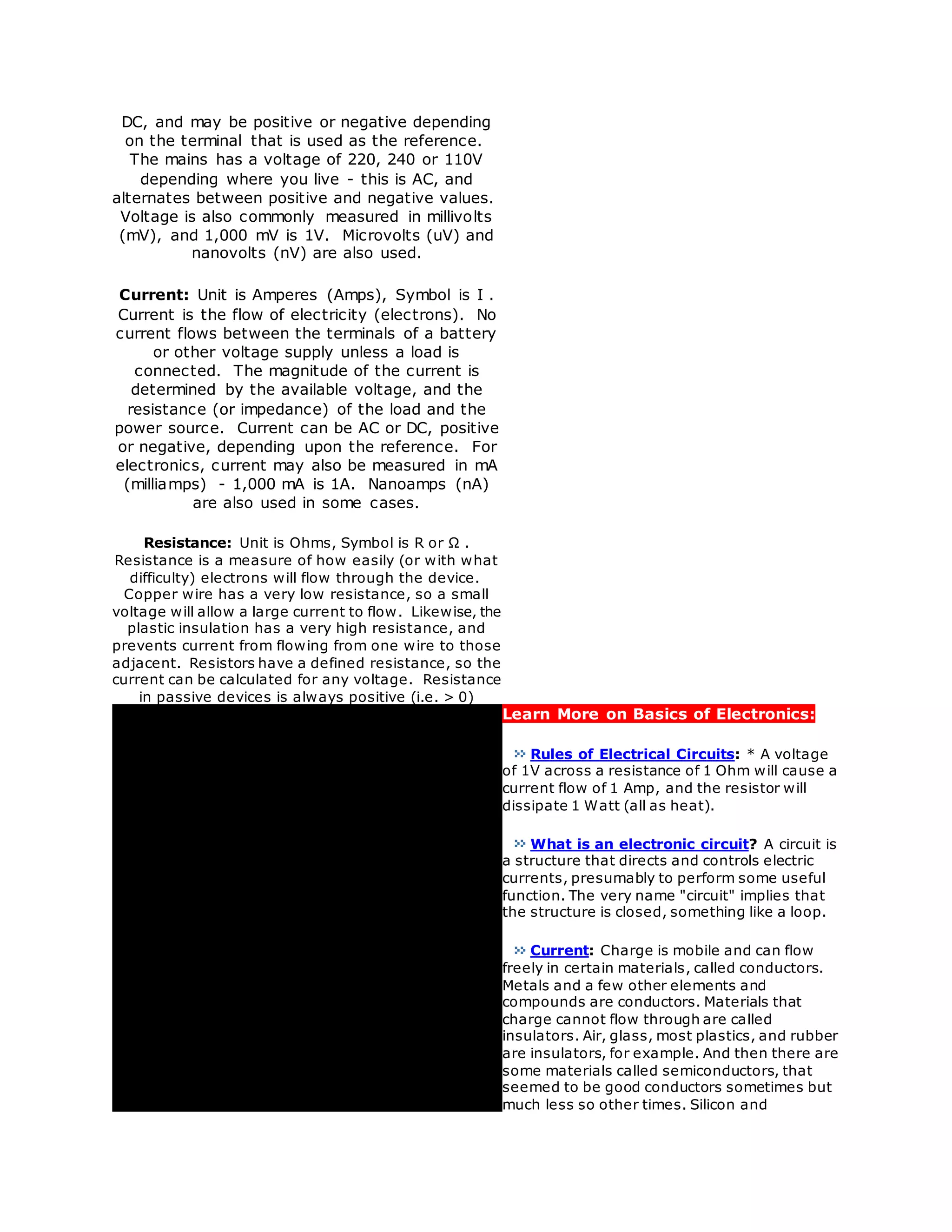 Definition of electronics | DOCX