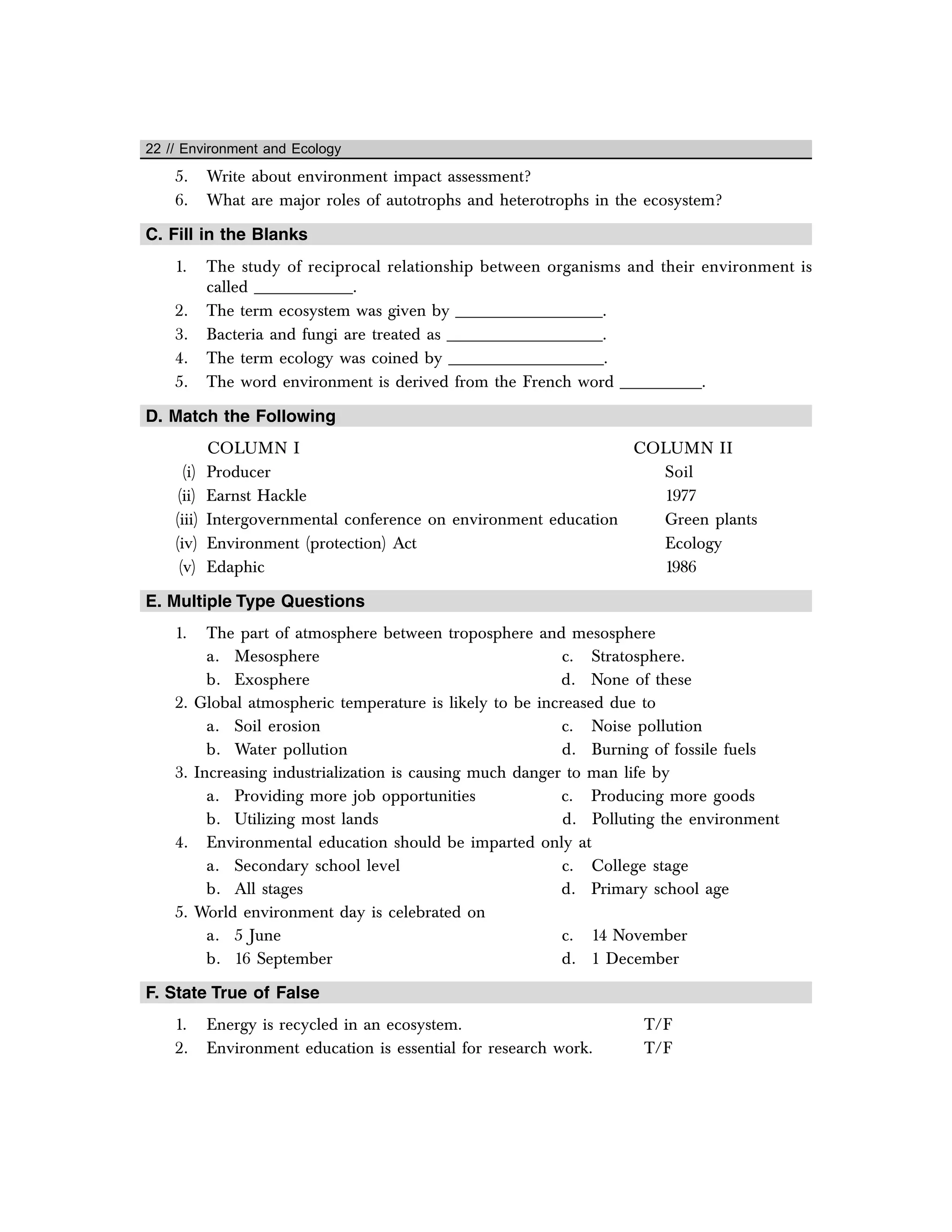 Definition of environment | PDF