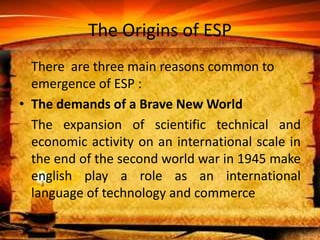 Definition of esp | PPTX | Education