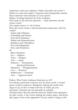 Definition of Ethos and How to Use it1. Trustworthiness Does y.docx