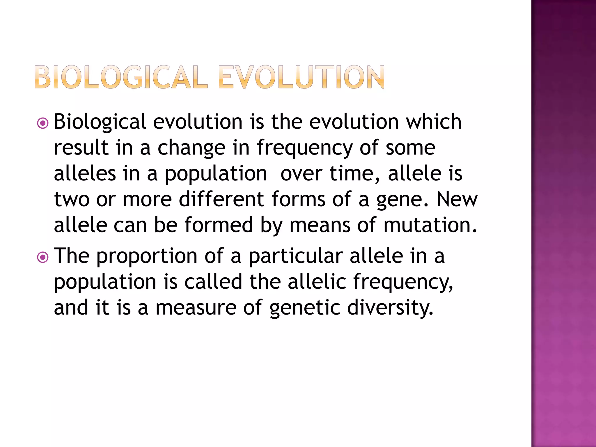 Definition of evolution | PPT