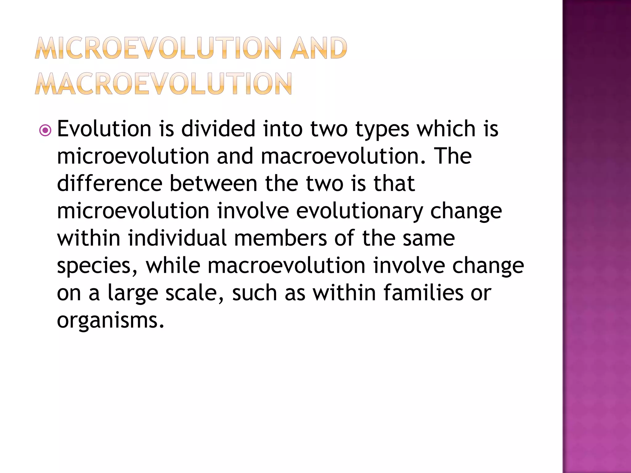 Definition of evolution | PPTX