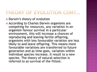 Definition of evolution | PPTX