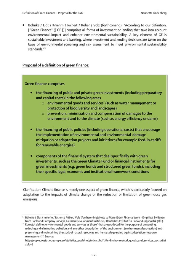 Definition of green finance | PDF | Stocks and Bonds | Personal Investing