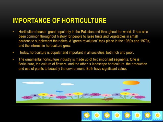 Definition of horticulture For Industrial estate | PPT