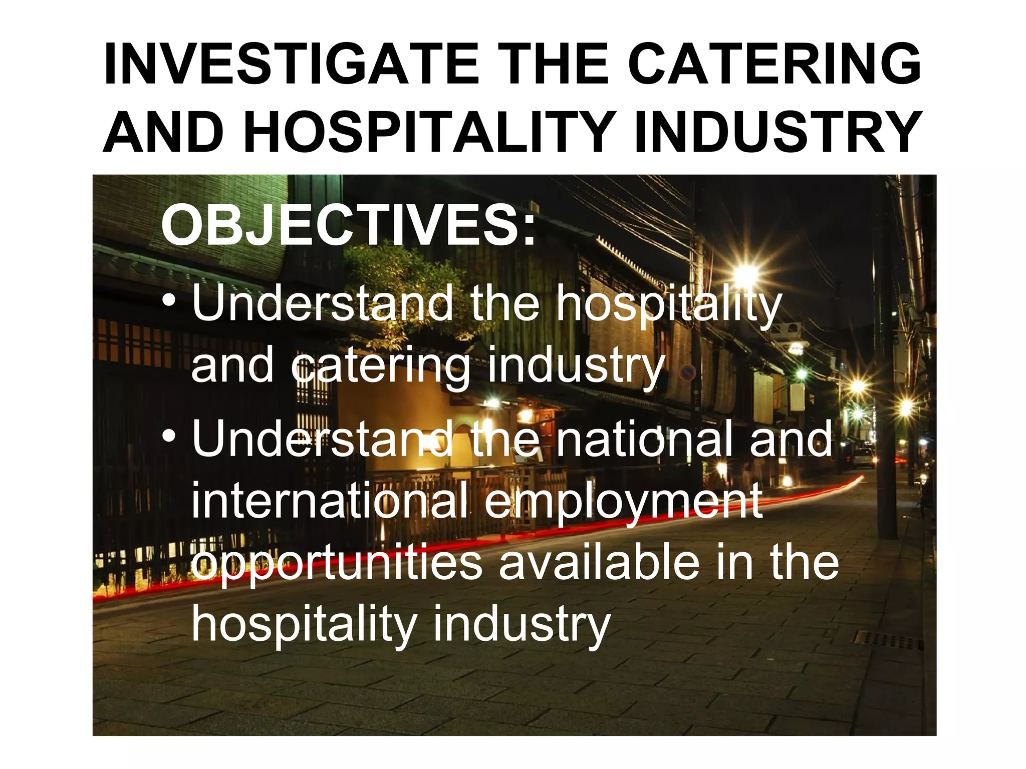 Definition of hospitality | PPT