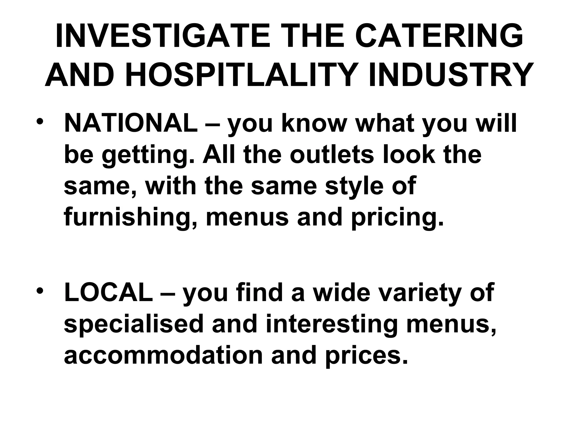 Definition of hospitality | PPT