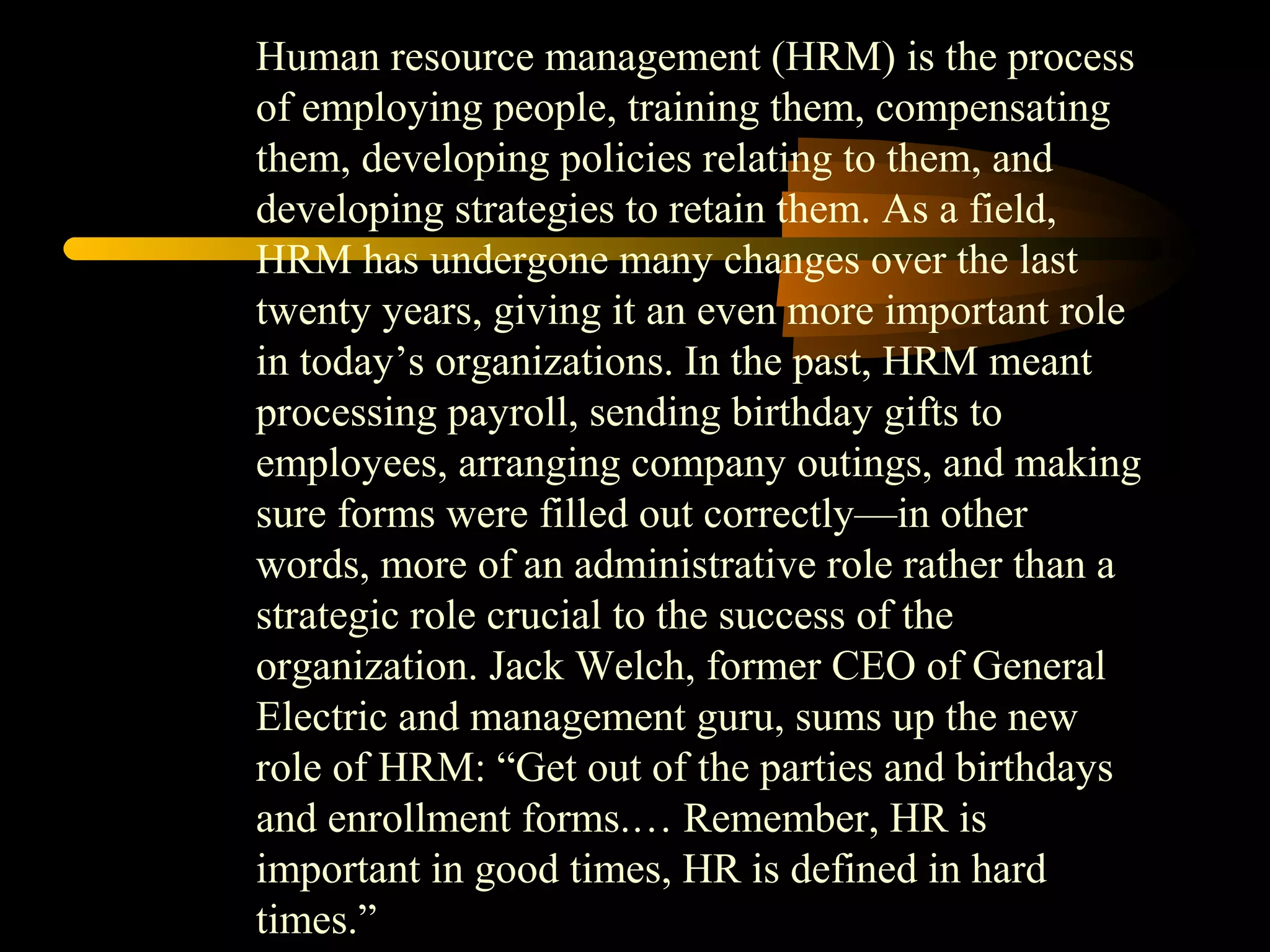 Definition of hrm | PPT