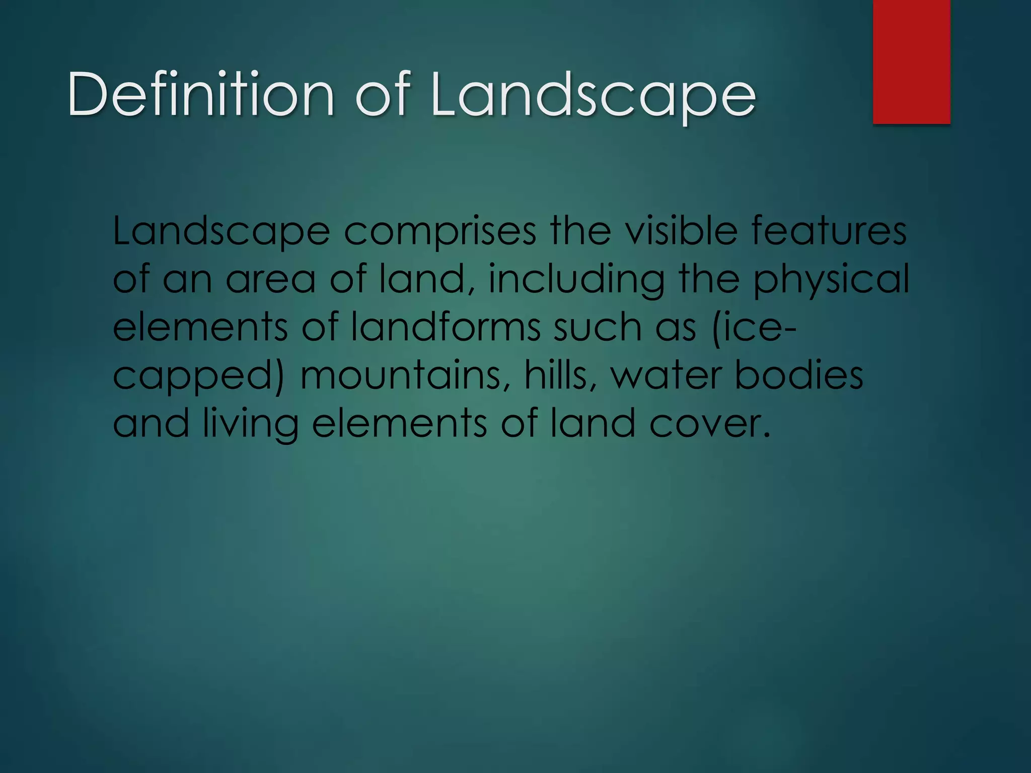 Definition of landscaping (1) | PPTX