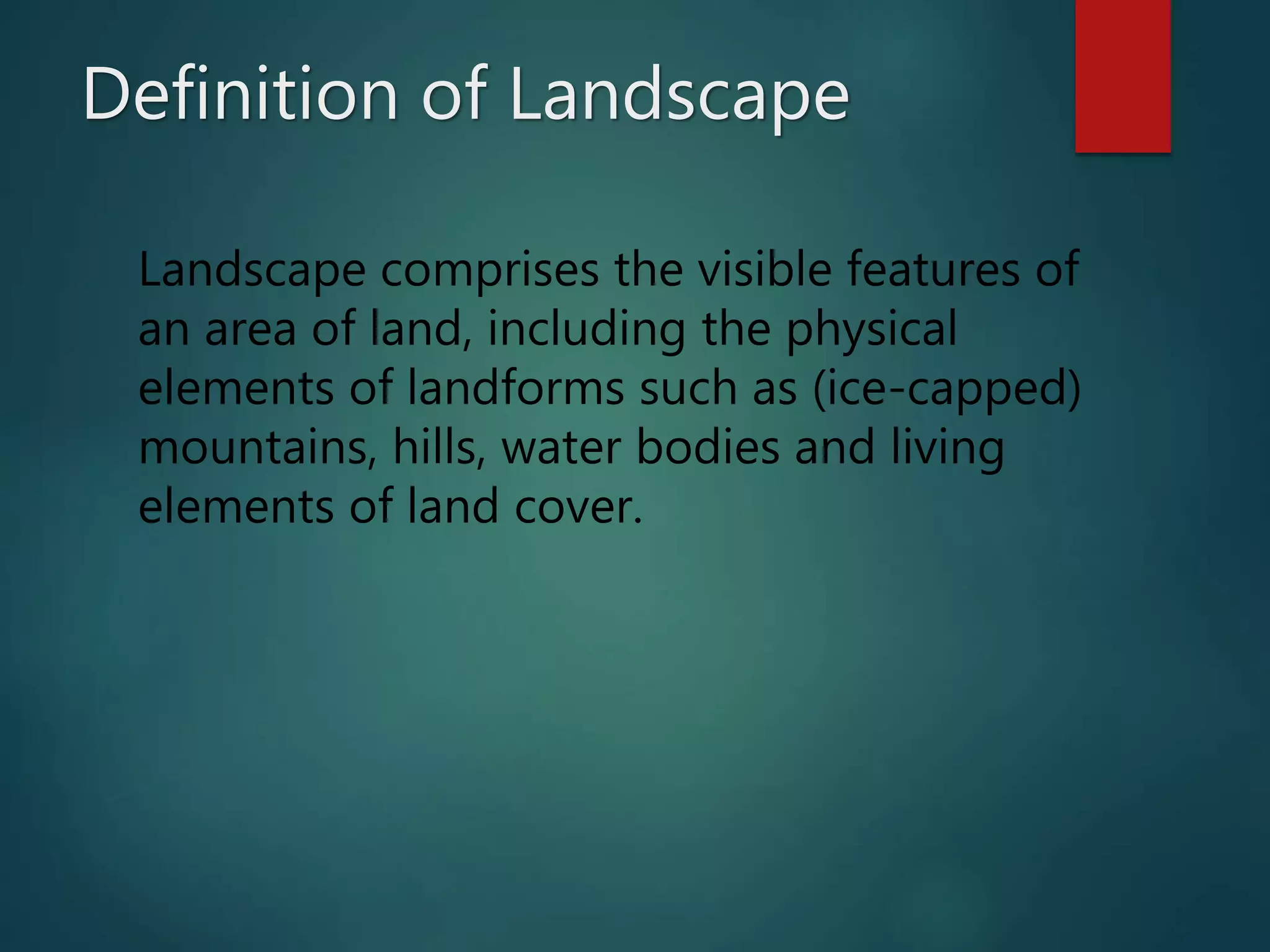 Definition of landscaping (1) | PPT
