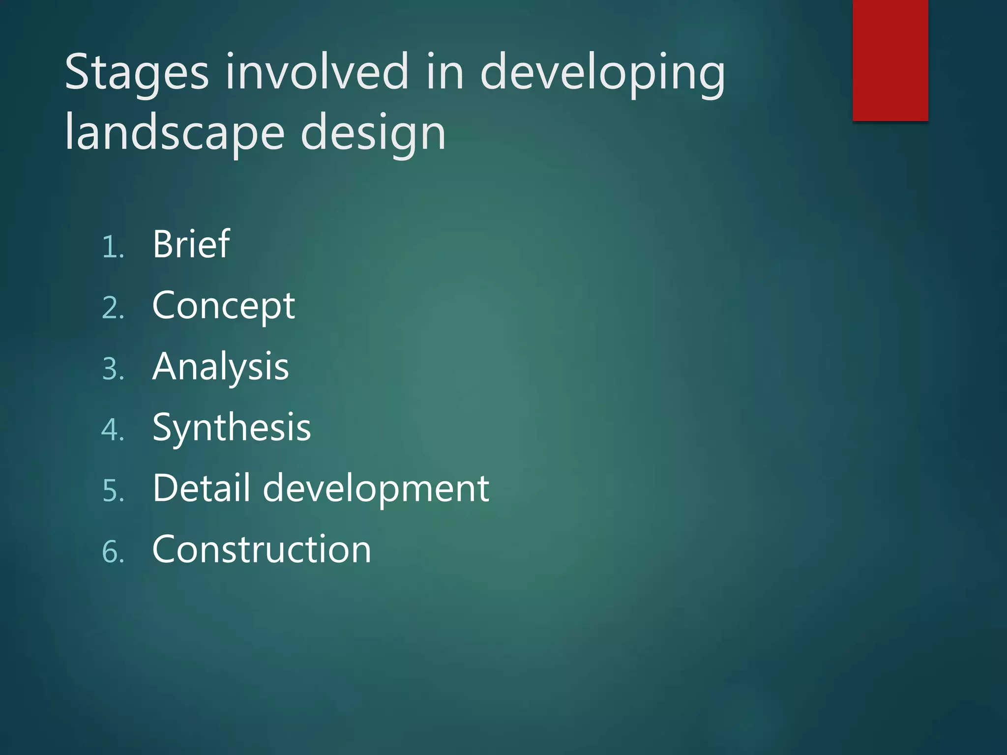 Definition of landscaping (1) | PPT
