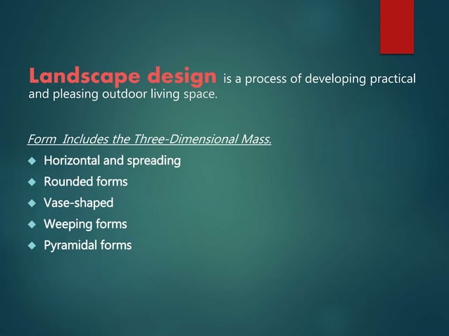 Definition of landscaping (1) | PPT