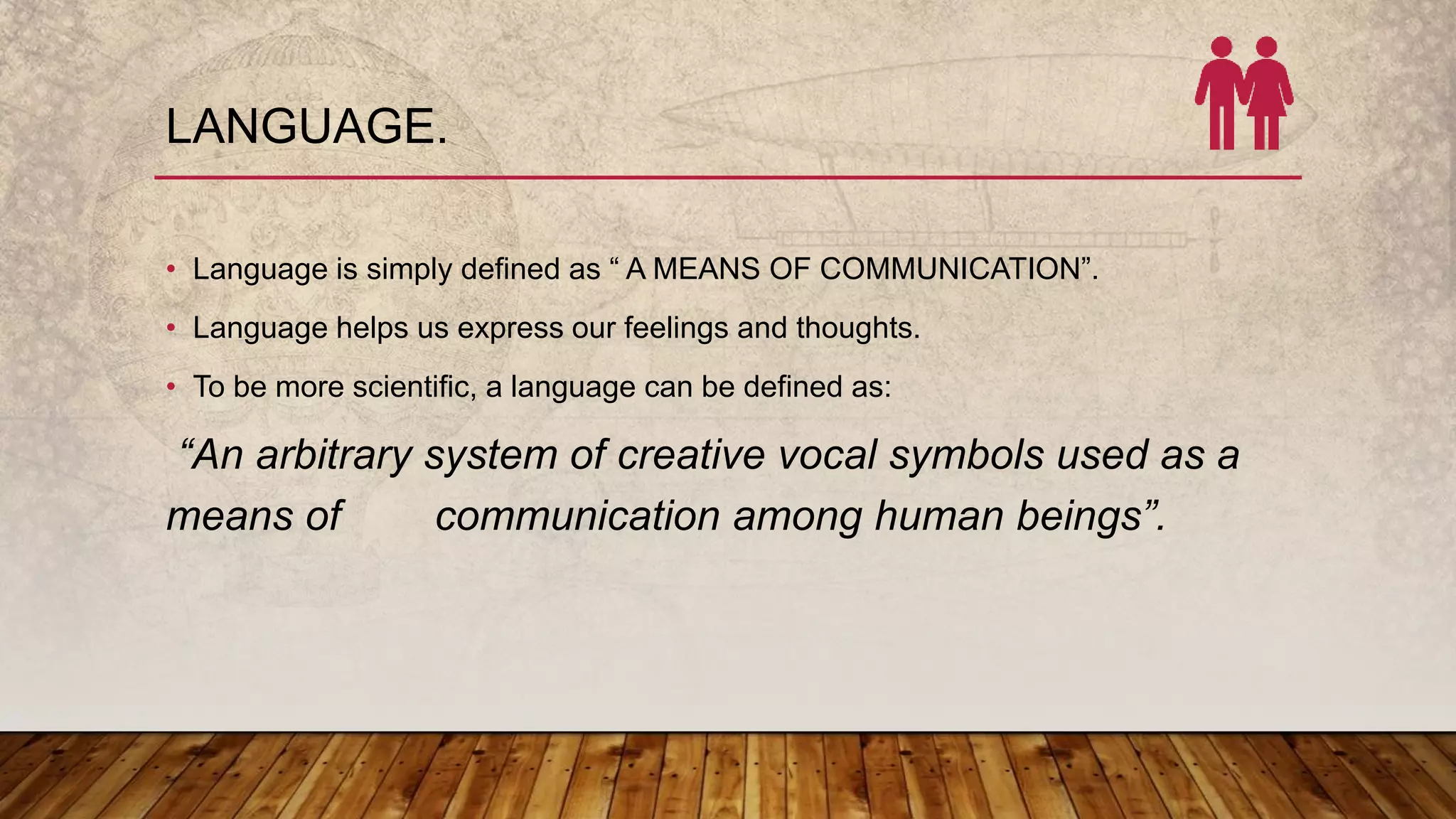 Definition of language | PPTX