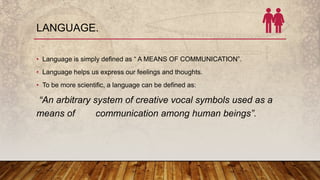 Definition of language | PPTX
