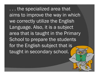 Definition of language arts | PDF