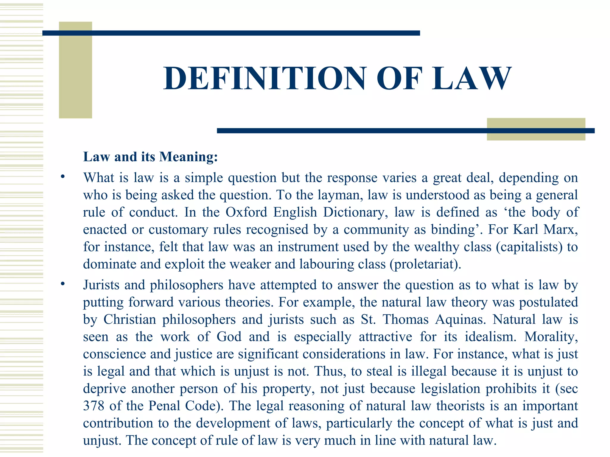 Definition of law_1-_jurisprudence | PPT | Islam | Religion & Spirituality