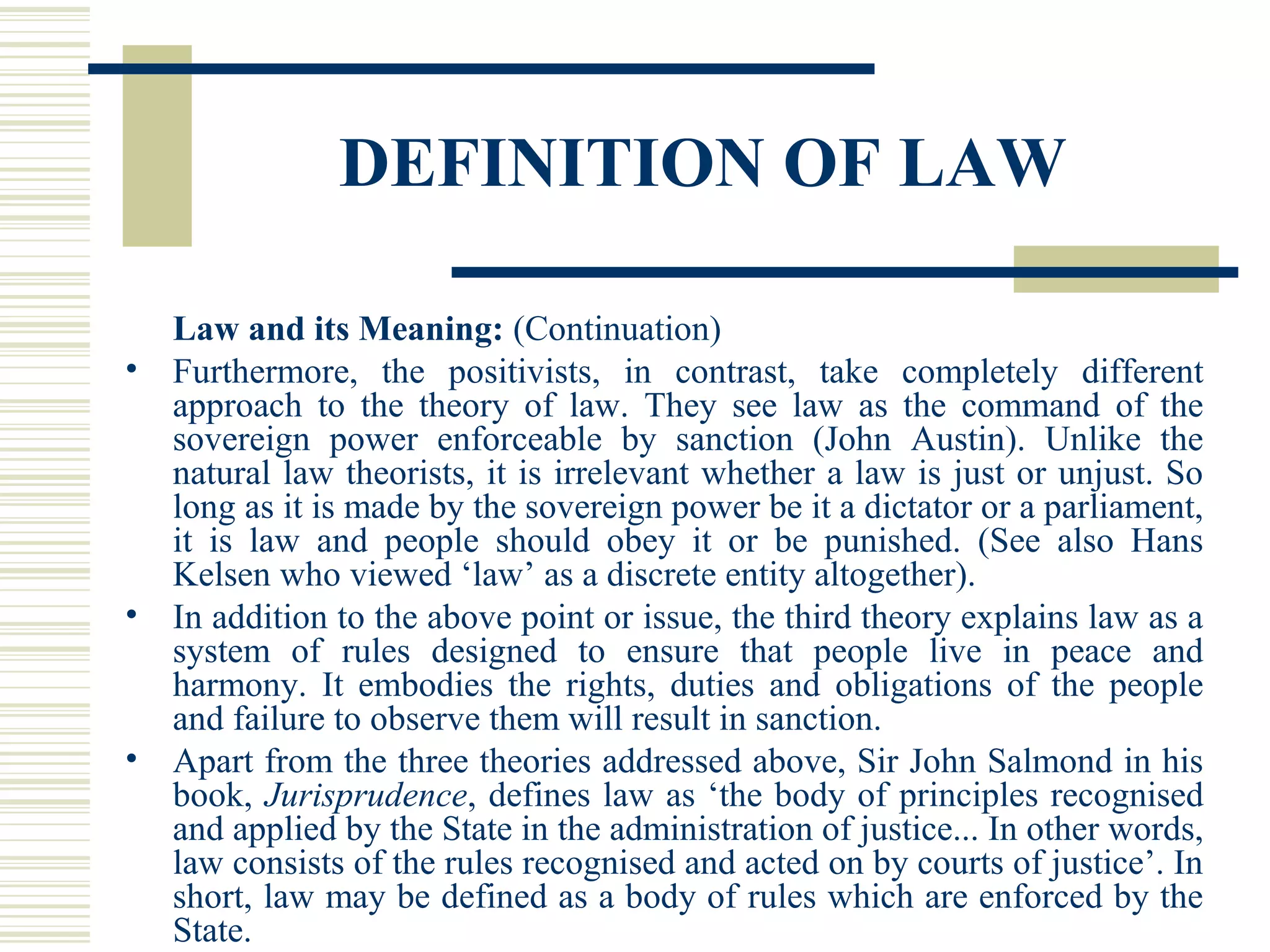 Definition of law_1-_jurisprudence | PPT
