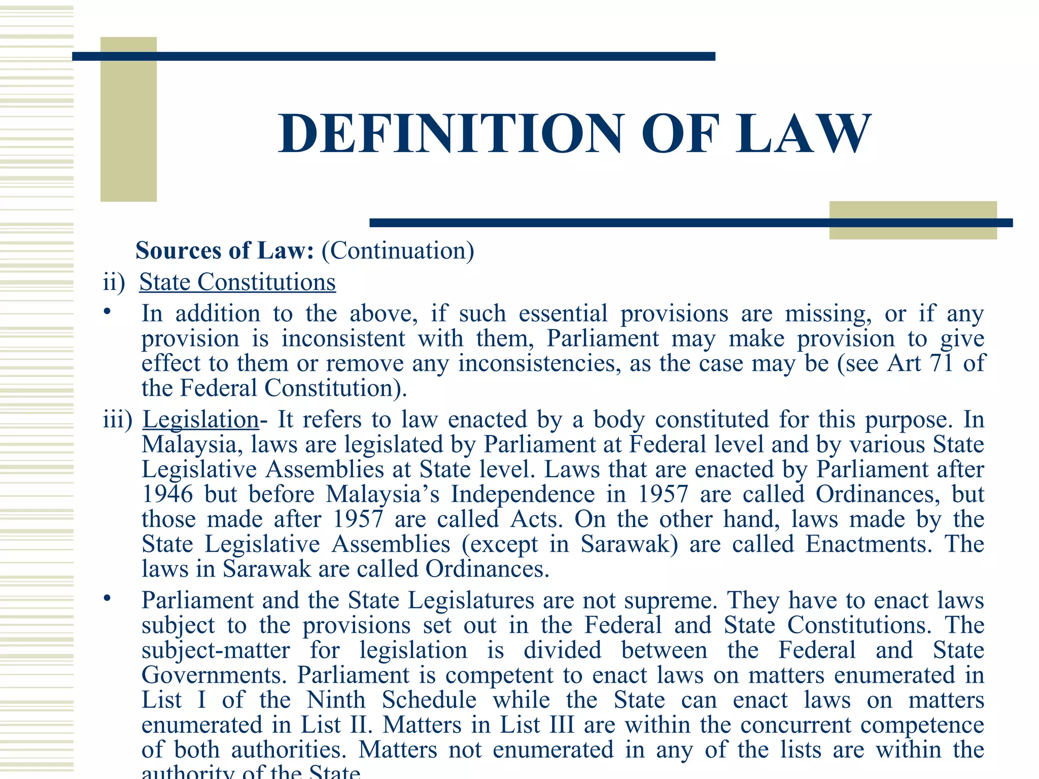 Definition of law_1-_jurisprudence | PPT | Islam | Religion & Spirituality