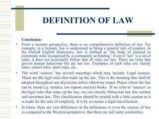 Definition of law_1-_jurisprudence | PPT | Islam | Religion & Spirituality