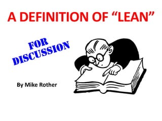 A Definition of "Lean" - Part 1 | PPT