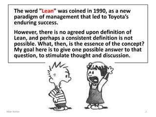 A Definition of "Lean" - Part 1 | PPT