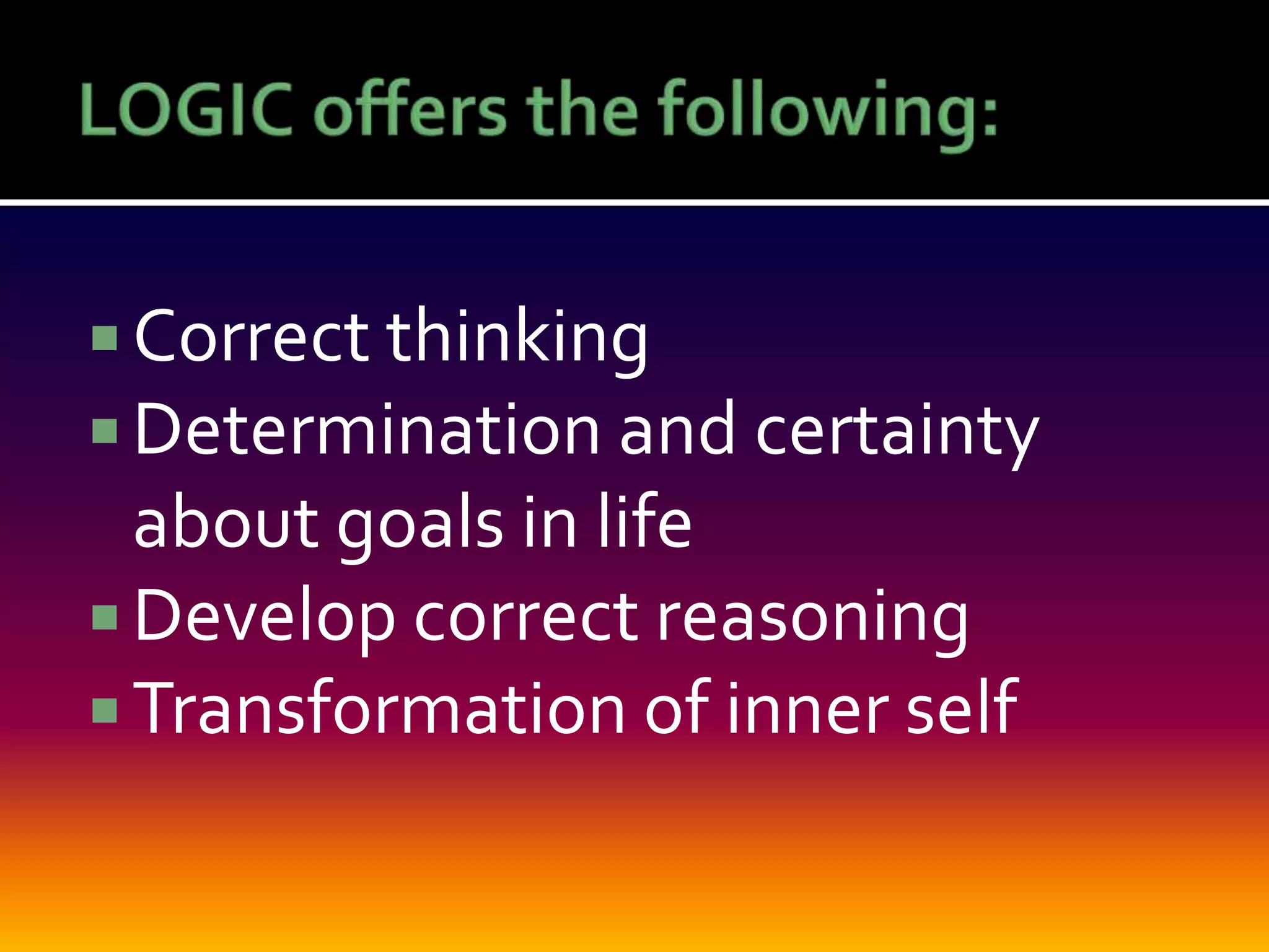Logic for Freshmen-Collegiate | PPTX