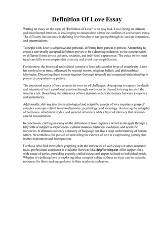 Definition Of Love Essay.pdf