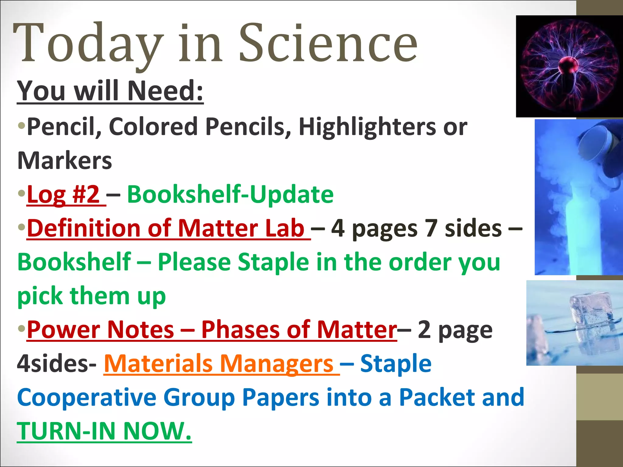 Definition of Matter Lab | PPT